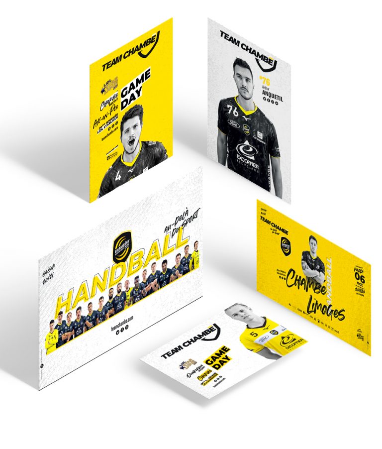 Identité & Supports CSMB, Chambéry Savoie Mont Blanc Handball - Atelier ...